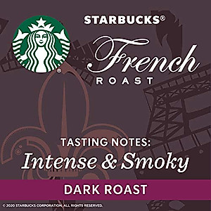 Starbucks Dark Roast K-Cup Coffee Pods — French Roast for Keurig Brewers — 1 box (24 pods)