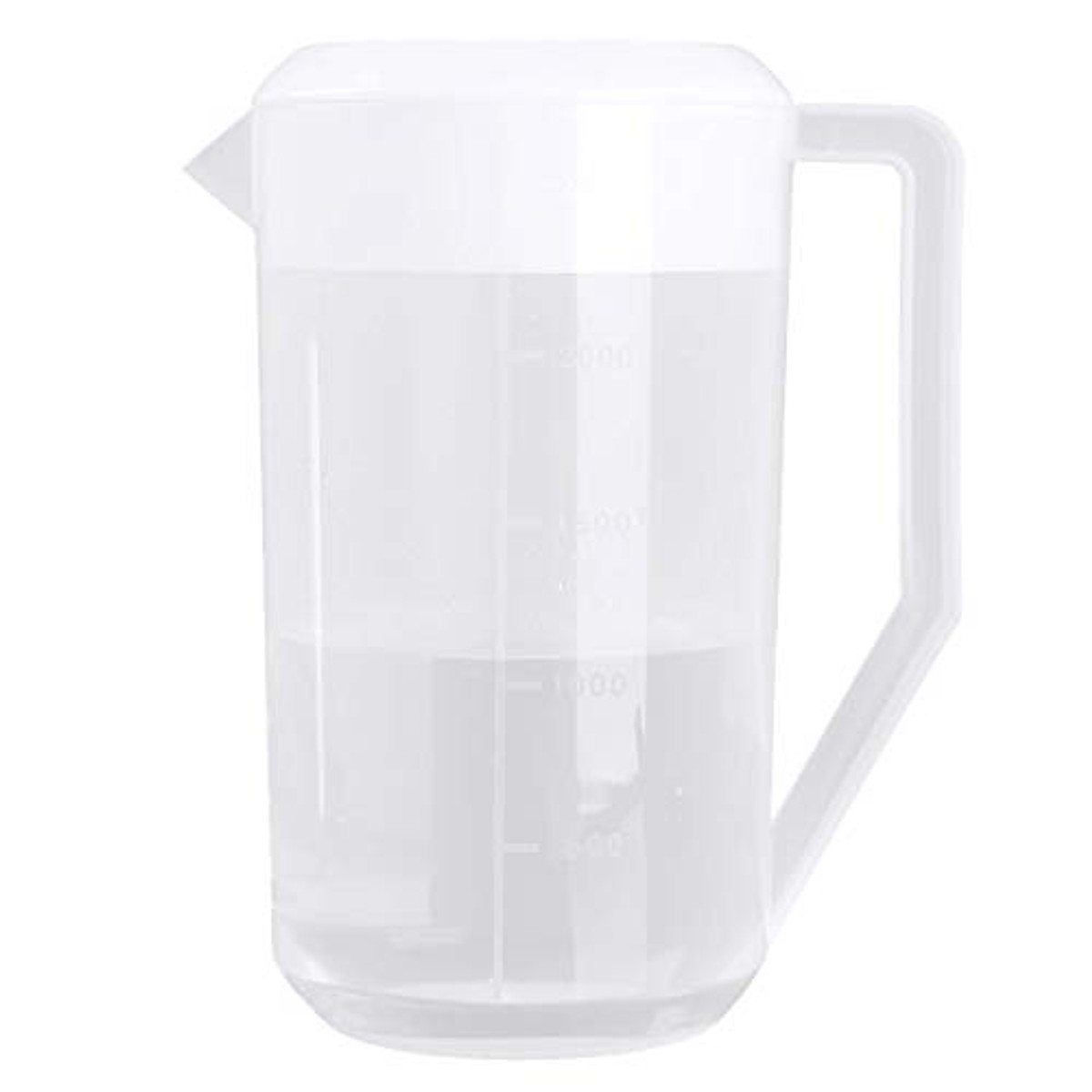 Aislor Plastic Straining gallon pitcher,Dishwasher Safe White 2500ML