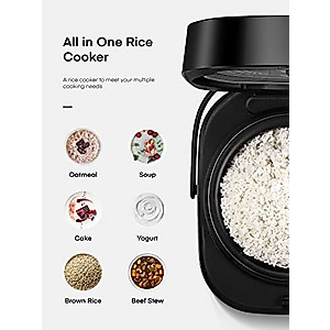 Rice Cooker, 10-Cups(Uncooked) Rice Maker, 4.5Qt Non-Stick Inner Pot, 12 in 1 Digital Electric Rice Cooker with 24 Hour Delay Timer&Auto Keep Warm Function, Recipe for Soup, Stew, Grain, Oatmeal
