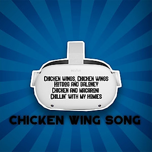 Chicken Wing Song Oculus Stickers - Oculus Quest 2 - Stickers - Black - VR Gaming