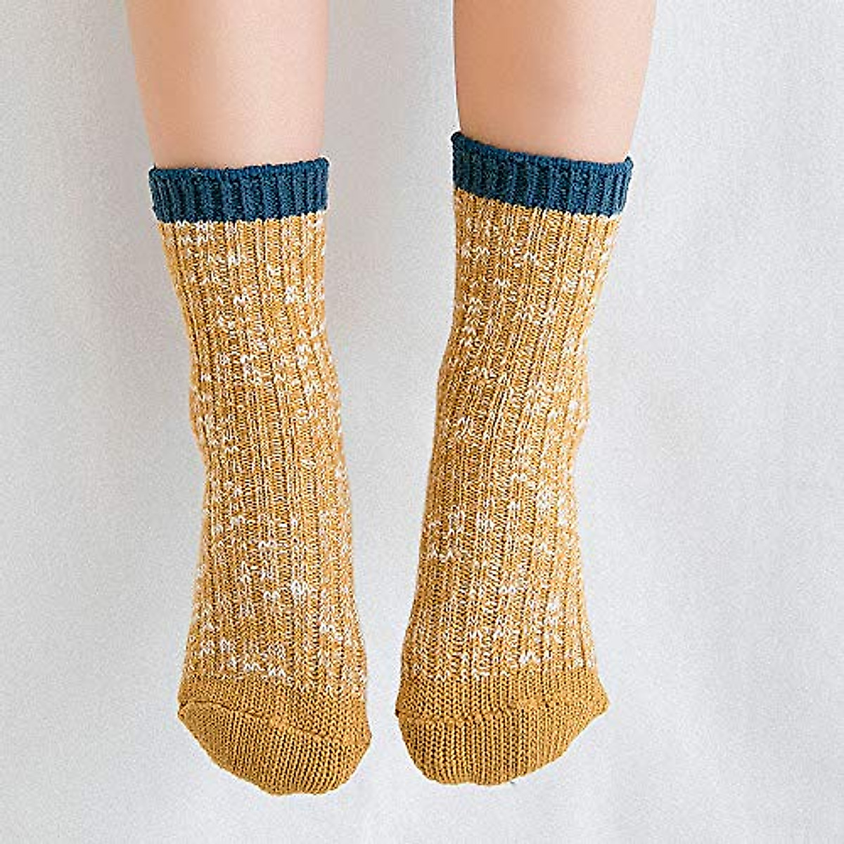 Baby Boys Girls Socks - 3 Pairs Toddler Thick Warm Seamless Chunky Knit Cotton Kid Cotton Crew Socks (M(3-5Y), Boys)