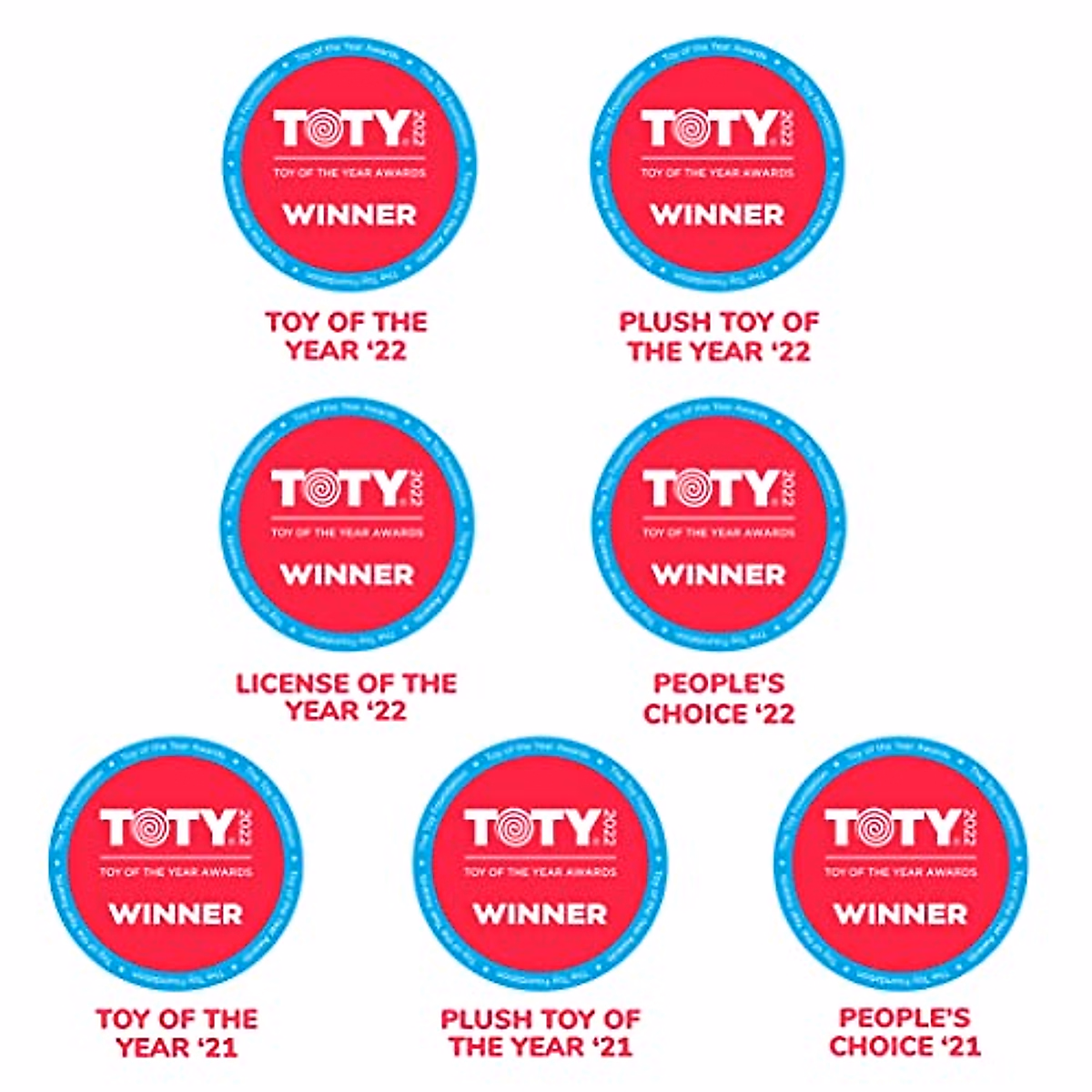 Squishmallows Stackables 12-Inch Trinity Pink Triceratops - Medium-Sized Ultrasoft Official Kelly Toy Plush