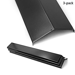 Grill Heat Plates for Brinkmann 810-3660-S, 810-2511-S, 810-2512-S Replacement Parts, Heat Tent Shield for Uniflame, Backyard Grill, Aussie, 3-Pack 15 3/8 inch Porcelain Steel Flame Tamer PPB311