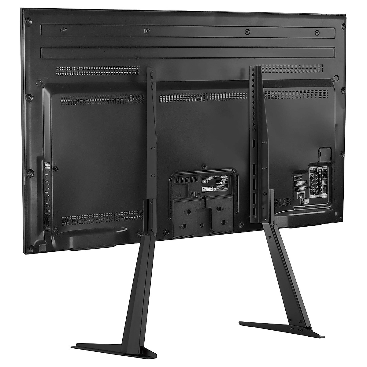 Mount-It! Tabletop TV Stand Base with Tilt Function, Universal TV Base Replacement with Height Adjustment, TV Legs Fits Most 32 to 70 inch Flat Screen TVs, VESA up to 800 by 400mm, 110 Lbs Capacity