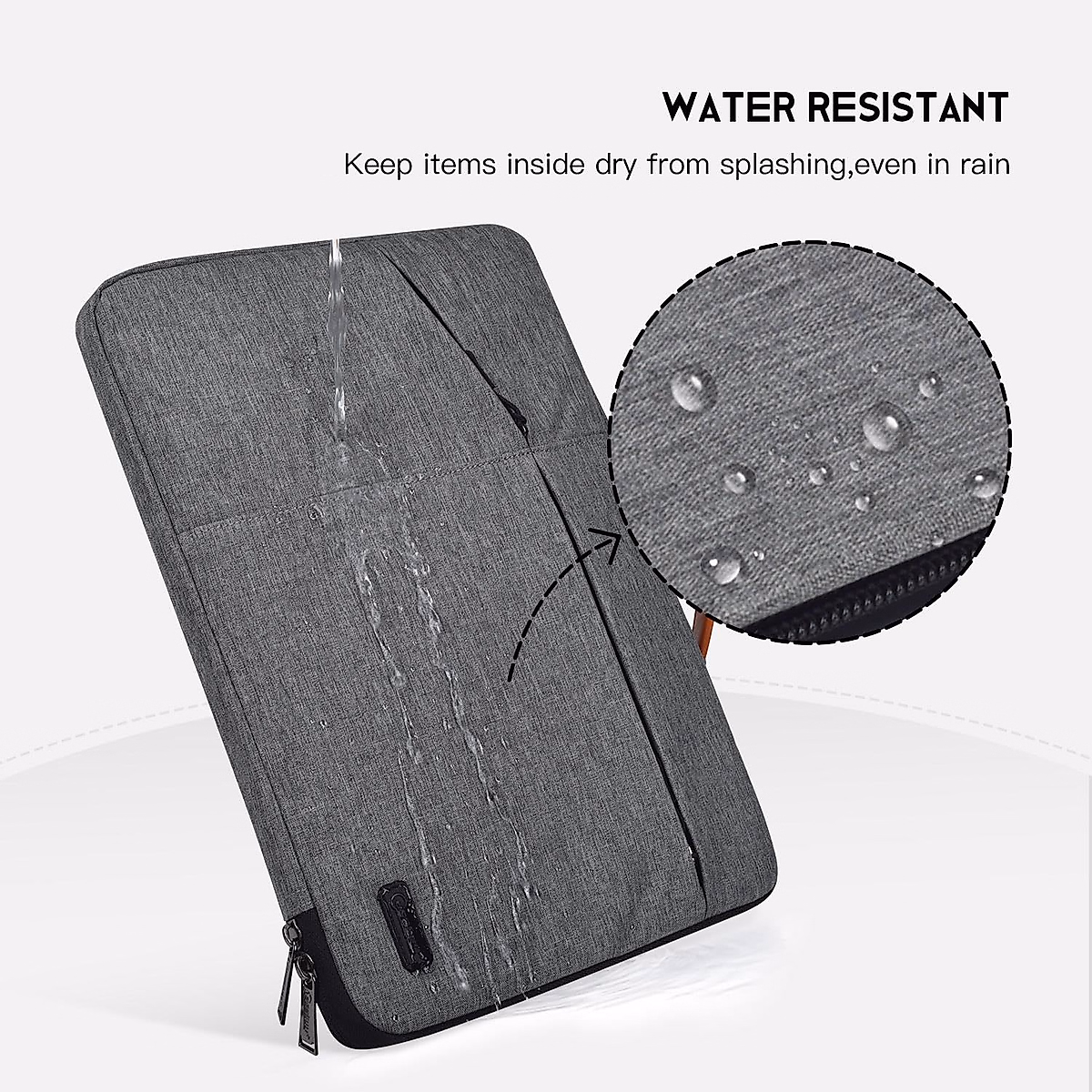 14 Inch Laptop Sleeve Case for HP 14 Laptop/HP Pavilion 14 / EliteBook, Lenovo ideaPad 14, ASUS Vivobook 14, Dell Inspiron 14, 14-in Computer Travel Bag -SpaceGrey