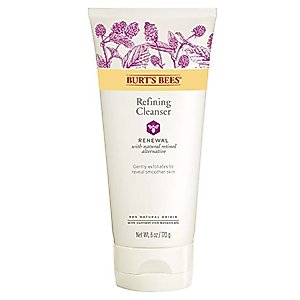 Face Cleanser, Burt's Bees Retinol Alternative, Refining Facial Wash, All Natural, Anti-Aging Skin Care, 6 Ounce (Packaging May Vary)
