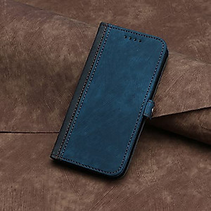 JLHYYXH Case for Sony Xperia 1 III, Credit Card Slot Wallet Case Magnetic Kickstand Special Stitching Shockproof Flip Cover Case for Sony Xperia 1 III-Royal Blue