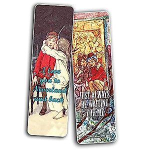 Creanoso Peter Pan Quotes Bookmarks (60-Pack) – Inspirational Premium Gift Bookmarker Card Collection for Bookworms, Bibliophiles, Men & Women, Adults – Cool Art Impressions Page Clipper