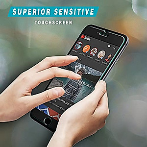 HPTech (2 Pack) Tempered Glass For iPhone SE 2020, iPhone 8, iPhone 7, iPhone 6S, iPhone 6 4.7-Inch Screen Protector, Case Friendly, Easy to Install, Bubble Free