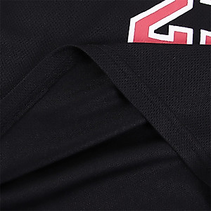 CM C&M WODRO Toddler Kid Basketball Jersey Outfit Baby Boy Girl Letters Tank Top + Track Shorts Sets Boy Summer Clothes (Black, 2-3T, 2 Years)