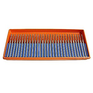 Oudtinx 30 Pack 1mm Diamond Drill Bit for Dremel Craftsman Rotary Tool 1/8" Shanks Jewelry Beach Sea Glass Shells Gemstones Lapidary 30pcs.