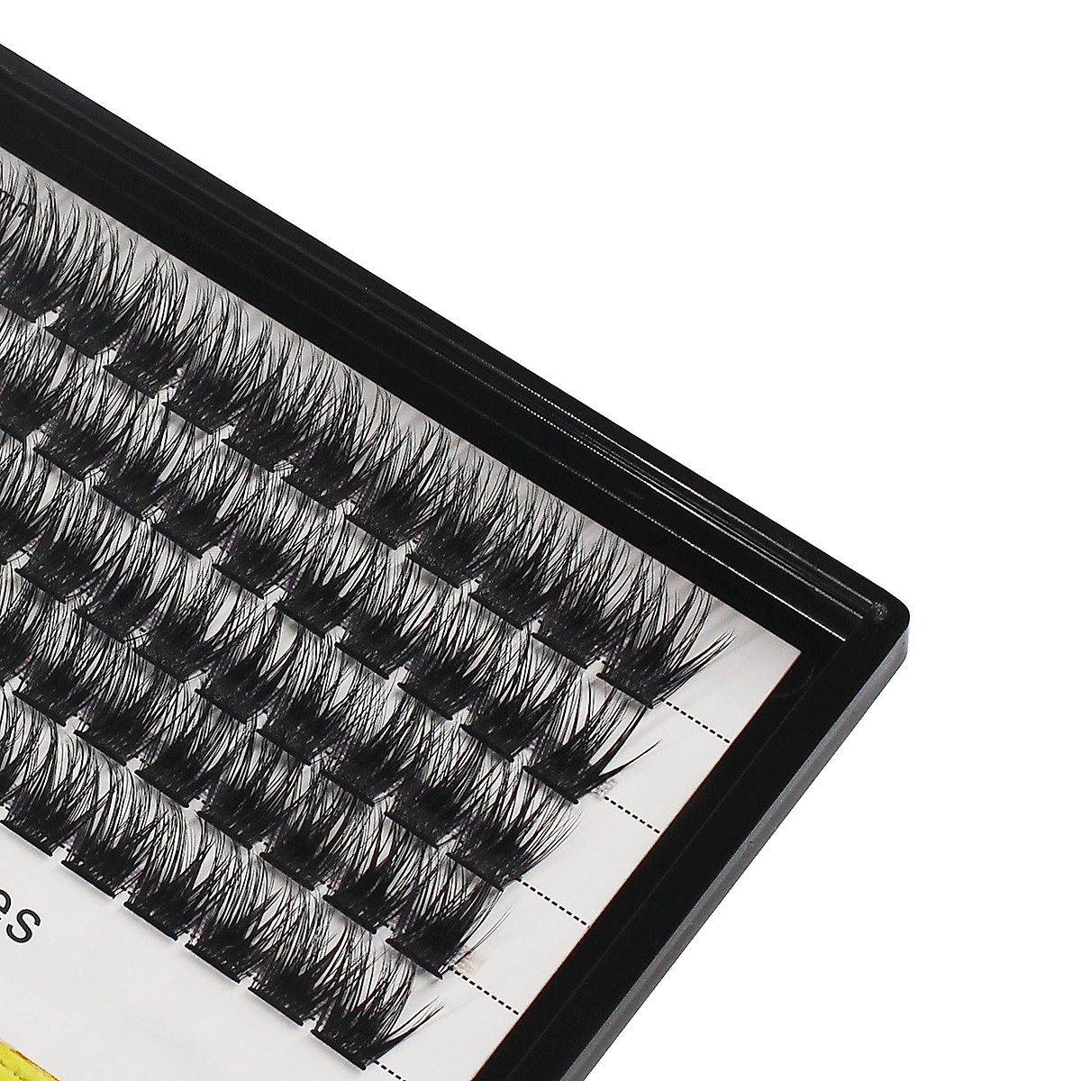 Bodermincer 120 Clusters 10mm+12mm/12mm+14mm/14mm+16mm Mixed Wide Cluster False Eyelash Individual Cluster EyeLashes Grafting Fake False Eyelashes Eyelash Extension (Black 12mm+14mm Mixed)