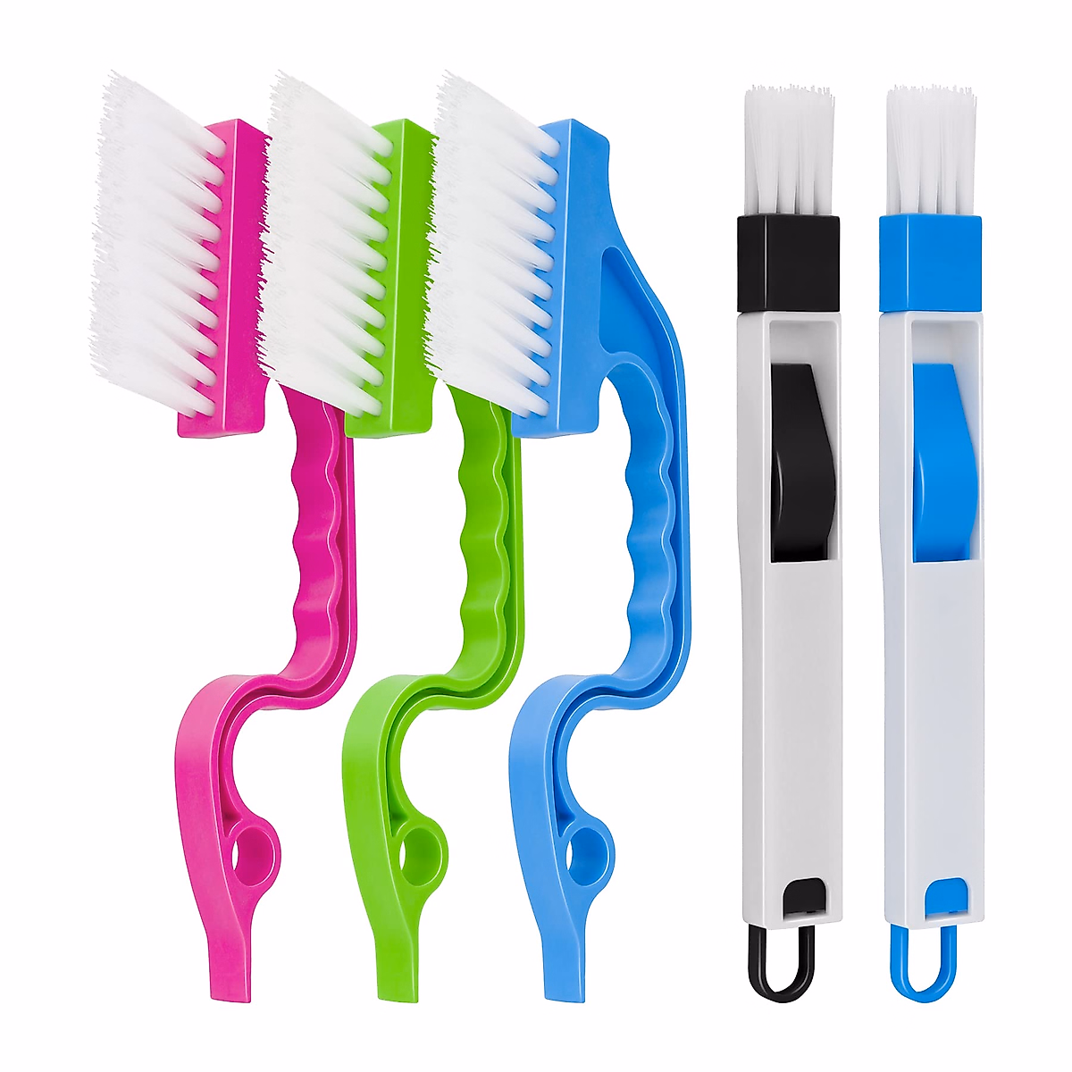 Aivwis Hand-held Groove Gap Cleaning Tools, Window Track Cleaning Brush, Crevice Cleaning Brushes for Deep Cleaning Door Window Track, Seams, Etc.