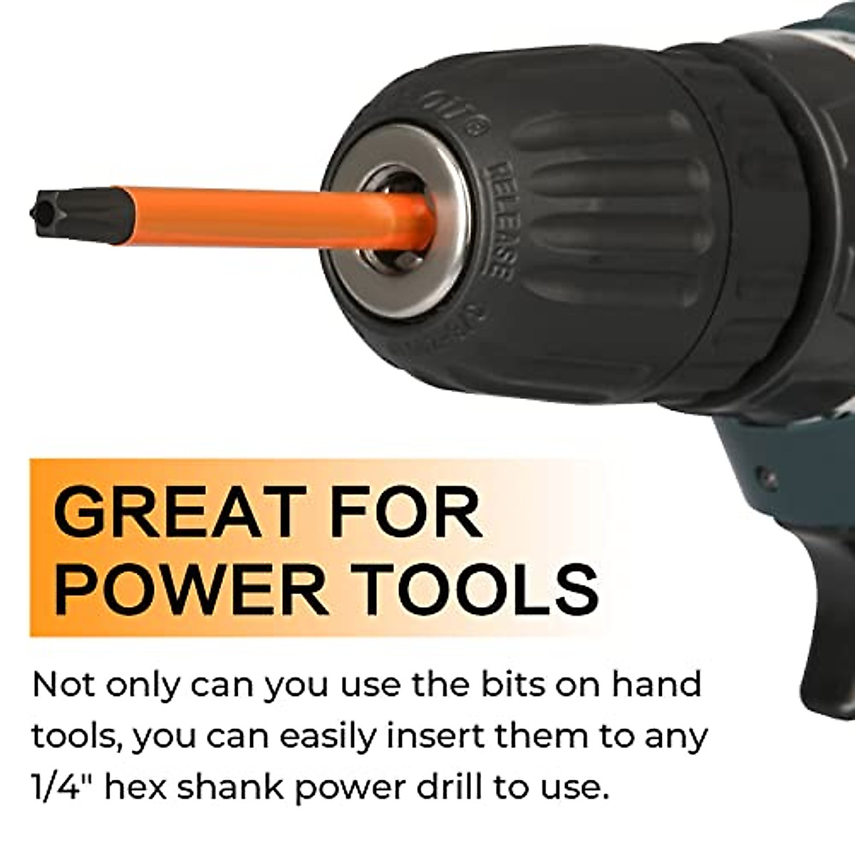 Torx Bit Set, Tonsiki 13PCS Security Torx Bit Set, Tamper Resistant Star Bits Set S2 Steel, 1/4'' Hex Shank Screwdriver Bit with Magnetic, 3'' Long, T5-T40