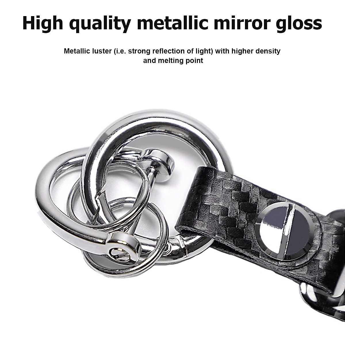 BESULEN Carbon Fiber Car Keychain, Microfiber Leather Key Chain, Waterproof Car Shape Key Fob Key Ring Holder (Red)