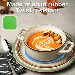 4pcs Jar Gripper Pads, Multifunctional Rubber Jar Gripper Pad Jar Opener Grippers Kitchen Coaster for Elderly Seniors Women Suffering from Arthritis Weak Hands (Blue, Green, Grey)