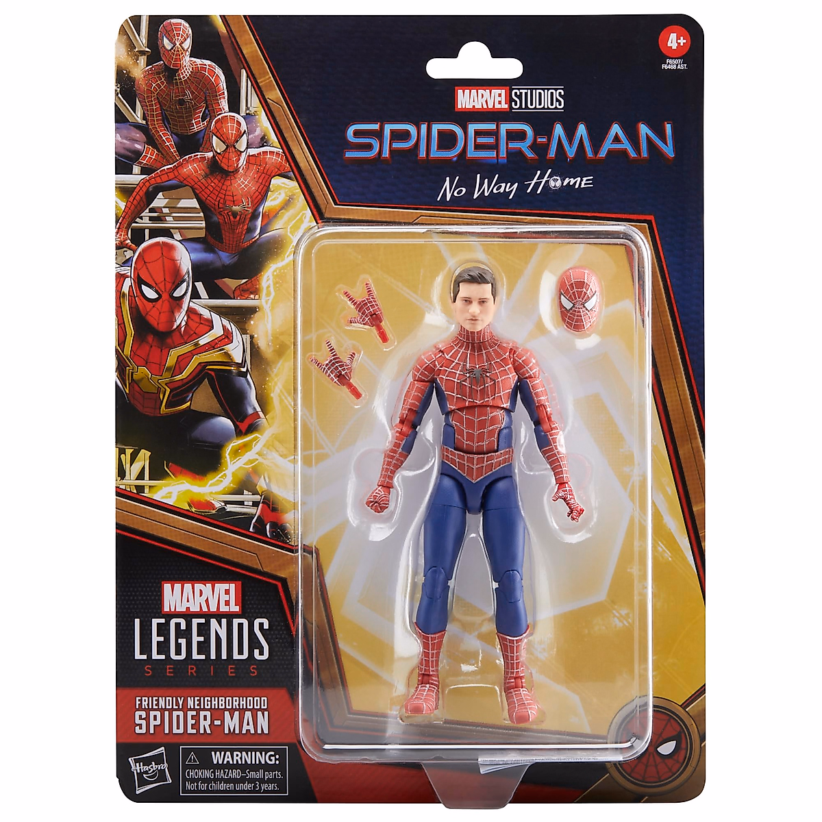 Marvel Legends Series Friendly Neighborhood Spider-Man, Spider-Man: No Way Home Collectible 6 Inch Action Figures, Ages 4 and Up