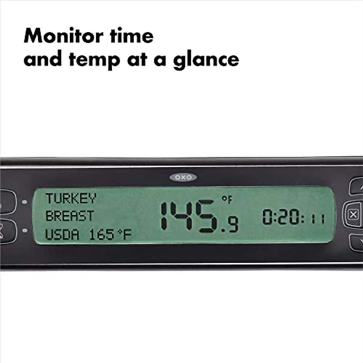 OXO Good Grips Chef's Precision Digital Leave-In Thermometer, Stainless Steel, 1 count