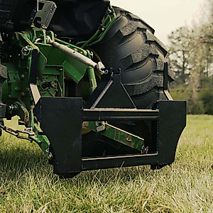 Titan Attachments Universal Quick Tach Adapter, 3 Point to Universal Tractor Quick Hitch, Compatible with Cat 1 Tractors with 3 Point Hitch, for Tractor & Skid Steer Attachments