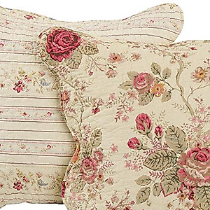Greenland Home Antique Rose Dec. Pillow Pair Accessory, 18 x 18 inches Each (x2), 1 Count (Pack of 1)