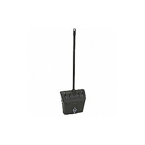 Long Handled Dust Pan, Black, Plastic