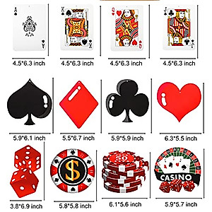 30PCS Casino Hanging Swirls Casino Theme Party Decorations Poker Theme Birthday Party Ceiling Hangings for Las Vegas Casino Night Party Favor Spiral Ornaments