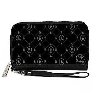 Buckle-Down Women's PU Zip Around Wallet Rectangle-Cruella de Vil, 7.5"x4.5"