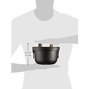 Ikenaga Ironwork 312714 Rice Pot, 3 Cups, Induction Compatible, Rice Cooking, Made in Japan, Black