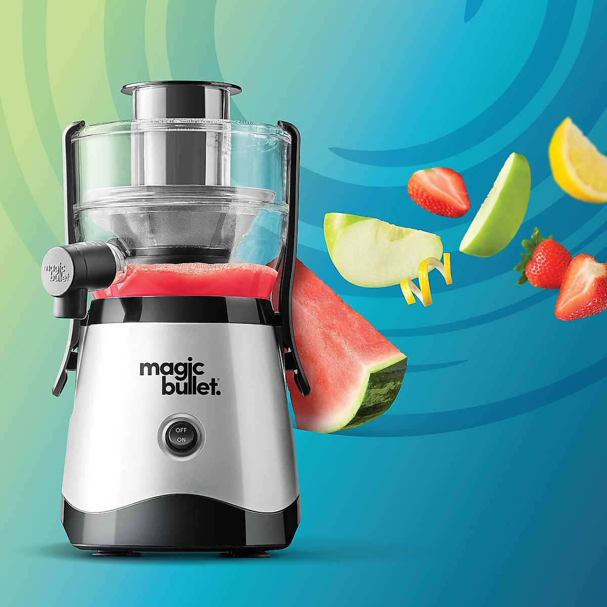 magic bullet Mini Juicer (Renewed), no cup, Silver and Black