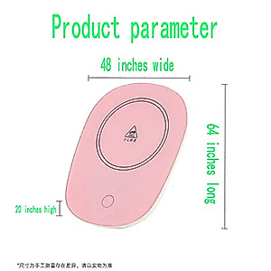 The Warm Coffee Cup Heating Set is a Great Value Gift for him and her, intelligently Turning Off The Beverage Heater Thermostat Desk Suitable for The Cup Set Coffee Cup with Spoon and Heater (Pink)