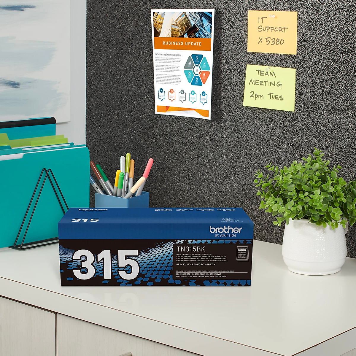 Brother TN-315BK DCP-9050 9055 9270 HL-4140 4150 4570 MFC-9460 9465 9560 9970 Toner Cartridge (Black) in Retail Packaging