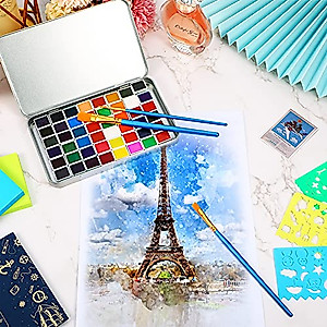 Metal Rectangular Tin Metal Hinged Lid Tin Metal Empty Box Container Silver Rectangular Storage Tin Box with Lid for Watercolor Jewelry Makeup Pill Candy Craft Organize (2 Pieces)