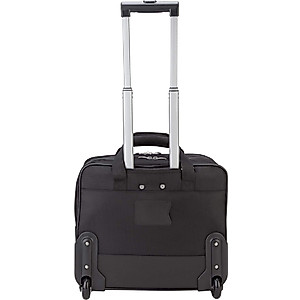 Targus Metro Rolling Laptop Case Bag for Business Commuter with Durable Water Resistant, Expandable Compartments, Trolley Strap, Padded Protection fits up to 16-Inch Notebook Screen, Black (TBR003US)