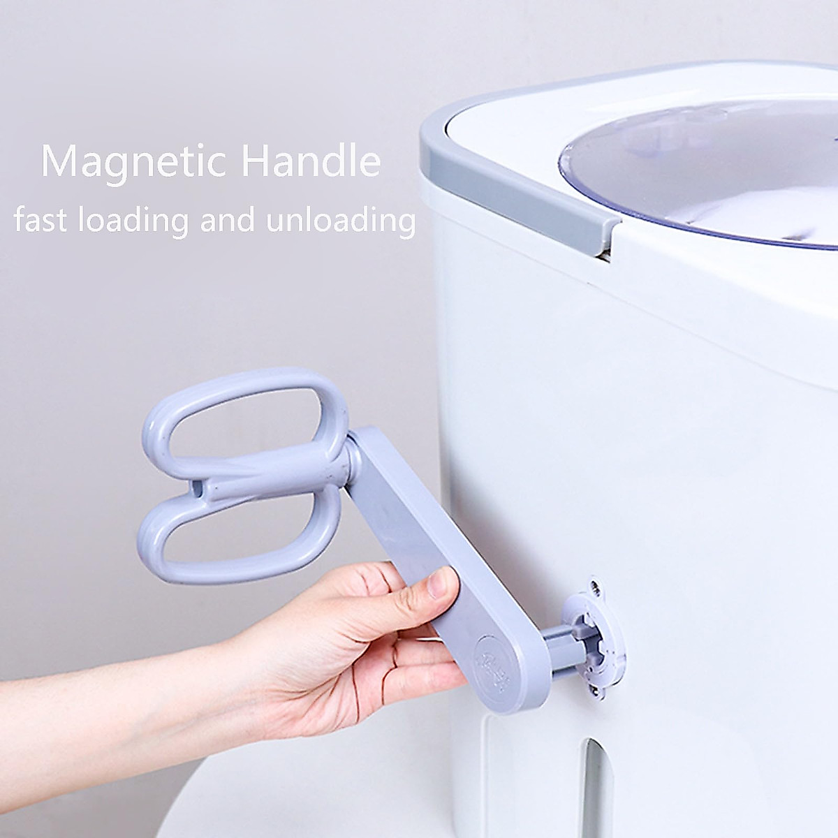 Portable Mini Washing Machine Non Electric, Compact Hand Crank Foot Pedal Rotary Washer, Manual Clothes Wringer, Labor-Saving Laundry Alternative, Mobile Clothes Washer for Dormitory, Apartment, RV