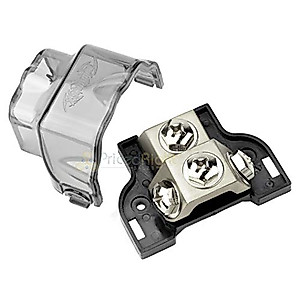 Xscorpion GDBRP Power Ground Ring Terminal Distribution Block Universal 8 4 2 0 Gauge in Out