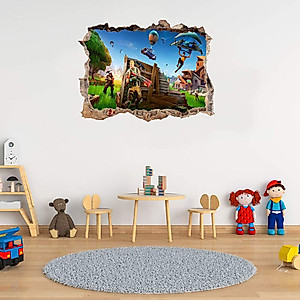 Large Game Wall Decal Game Wall Stickers Wall Decor Peel, Game Stick Poster Decals,for Gamer Bedroom Playroom Decor for Teen Kids Boys Bedroom Playroom Home Decoration Wallpaper