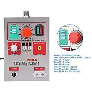Battery Spot Welder, 3.2kW DIY Spot Welding Machine, with Welding Pen and Foot Pedal, for Battery Pack, 18650 Lithium Battery, etc