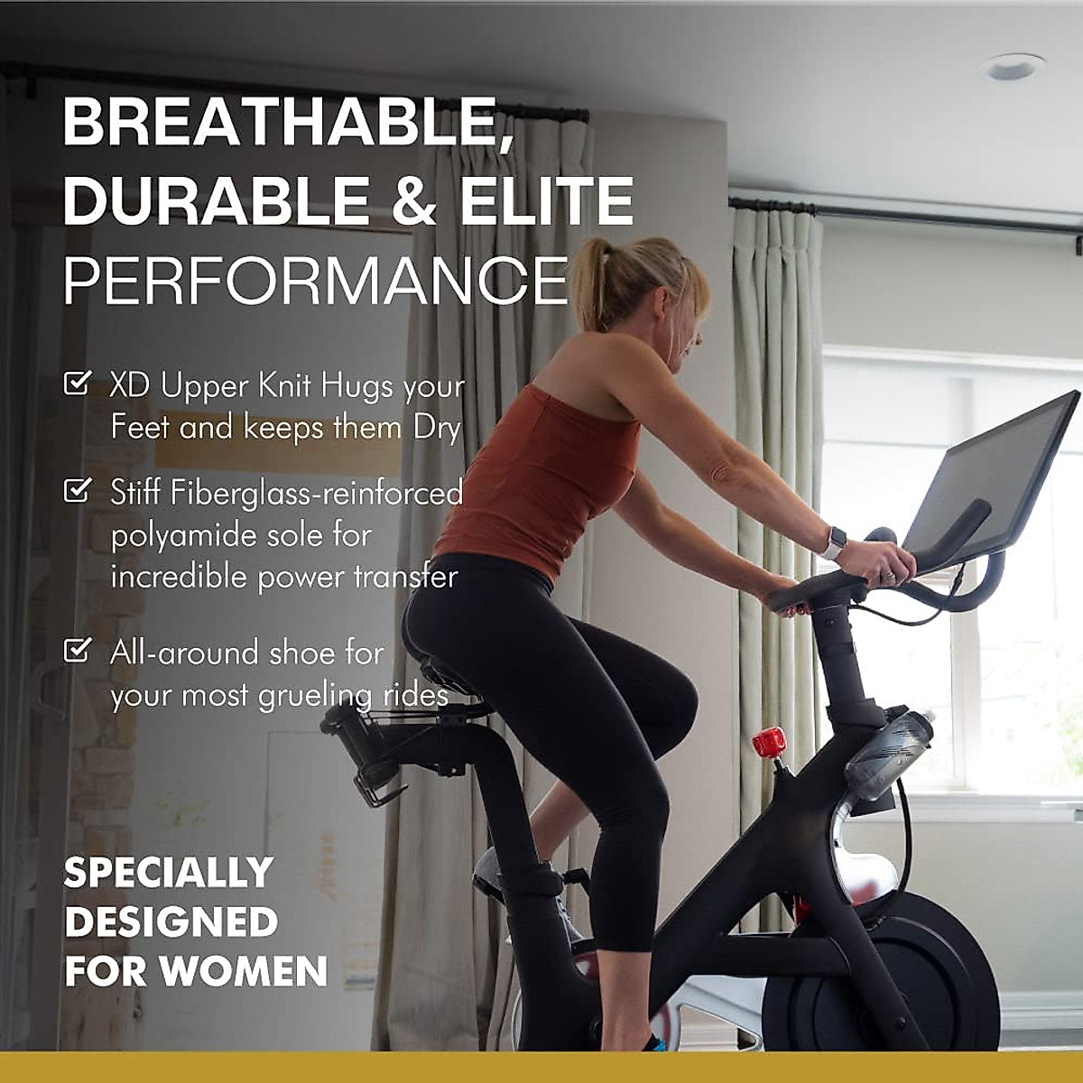 Tommaso Pista Elite Women's Cycling Shoes Dual Cleat Compatibility Spin Shoes, Indoor Cycling Bike, Road Bike Shoes, Sport Bike No Cleats - Compatible with SPD, SPD-SL & Look Delta Cleats - White 40