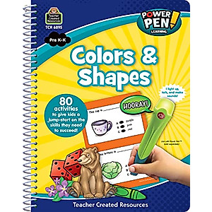Teacher Created Resources Power Pen Learning Book, Colors & Shapes (6895)