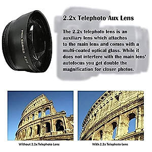 Canon EOS Rebel T7 DSLR Camera Bundle with EF-S 18-55mm + Canon EF 75-300mm f4-5.6 III Lens+ ZeeTech Accessory Bundle + 2 Pack SanDisk 128GB Memory Card