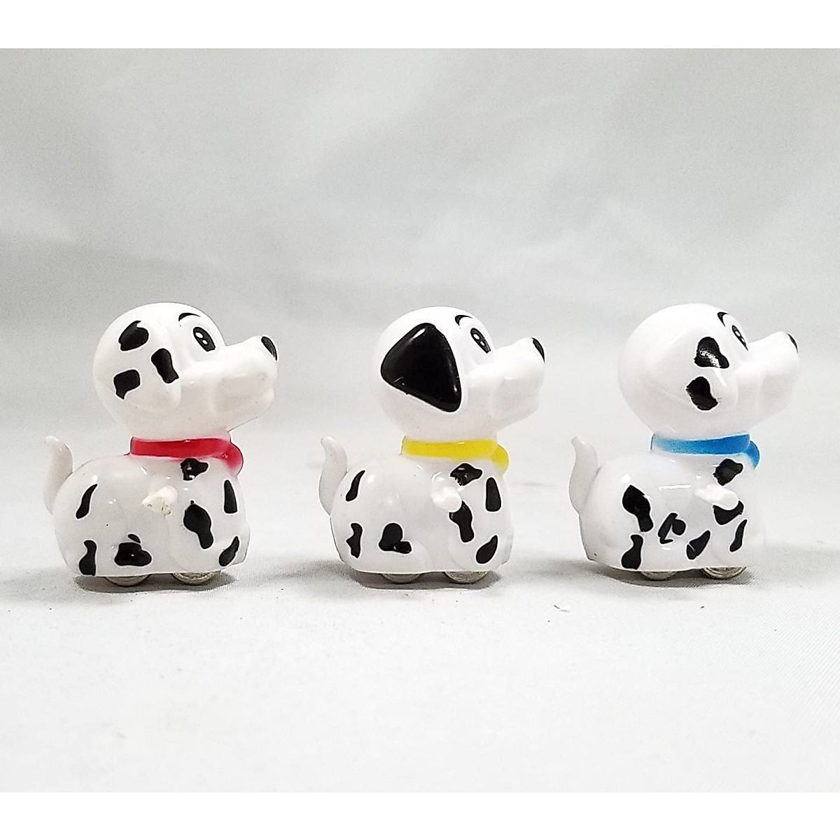 Haktoys Replacement or Additional Parts, Dalmatian Dog Figurines – for The Spotty Dog Slide Toy Race Track Set (Pack of 3)