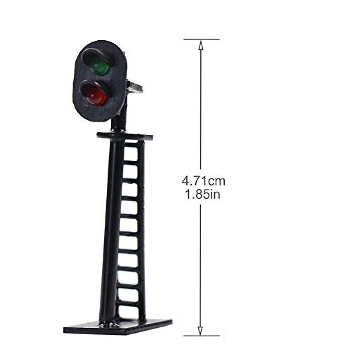 JTD05 5pcs Model Railway 2-Light Block Signal Green/Red N Scale 4.7cm 12V Led New