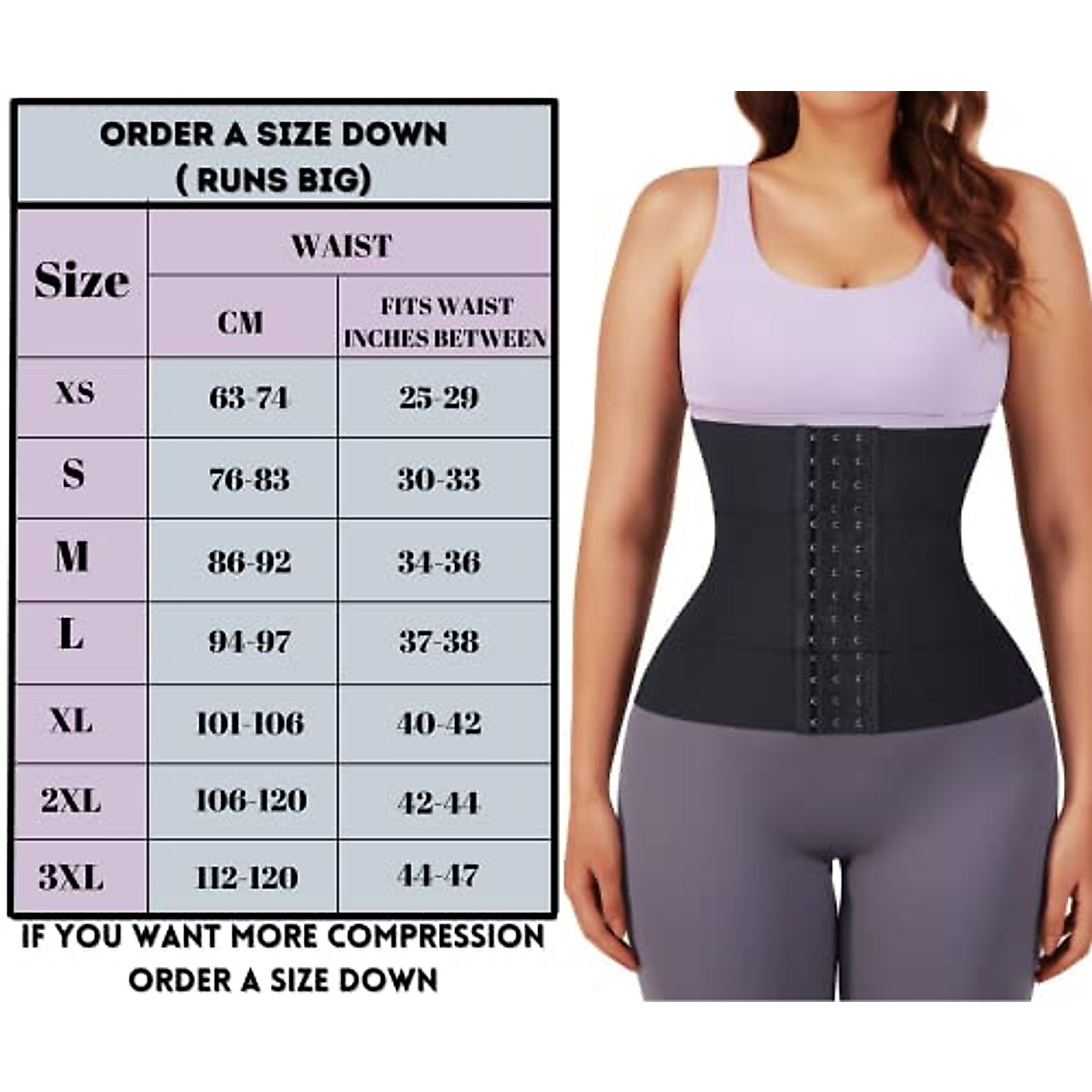 Waist Trainer For Women - Adjust Your Snatch | Triple Trainer Wrap, Miracle Tummy Wrap, Sweat Workout Belt, Waist Trimmer for Women | Snatch Me Up Belly Body Shaper Compression Fupa Wrap (M, Black)