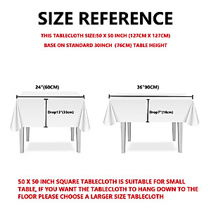 JYFLZQ Fuchsia Sequin Tablecloth 50" x 50" Small Square Sparkly Drape Table Cloths Table Cover Overlay for Wedding Birthday Party Baby Bridal Shower