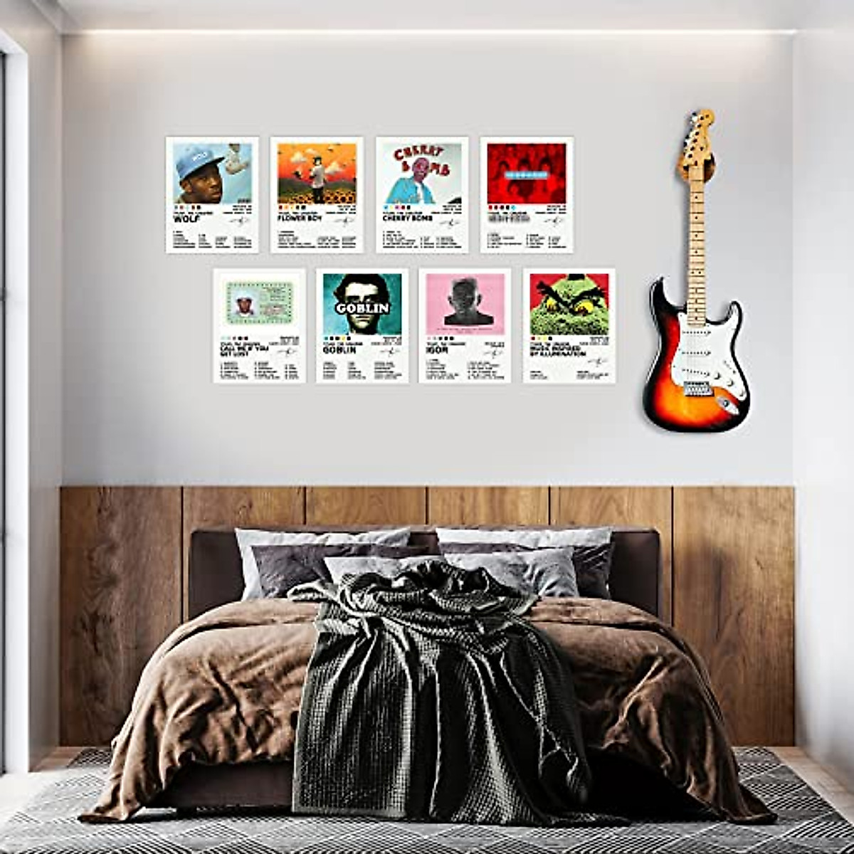Tyler The Creator Poster - New Signature Album 8 Piece 8*10 inch Printed Canvas Poster Album Cover Frameless Poster Art Album Cover Poster Decor Living Room Dorm Poster Decor Room Aesthetic Music Poster…
