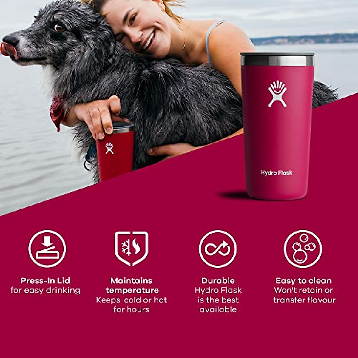 Hydro Flask 12 oz All Around Tumbler Black