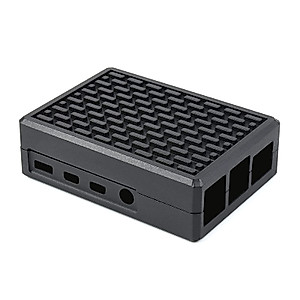 Waveshare Aluminum Grid Grooved Case for Raspberry Pi 4 Inner Heatsink Pillars