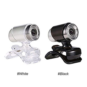 IUPPA 480P Webcam Live Streaming Webcam 360 Degree Rotatable USB Web Camera for PC Laptop Clip-On Webcam for Video Conference Meeting Gaming Desktop Office