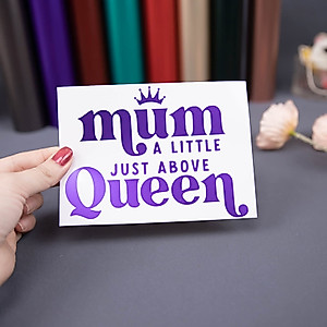 VINYL FROG Matte Metallic Adhesive Vinyl, 12" x6ft Purple Metallic Craft Permanent Vinyl Roll - Metallic Satin Adhesive Vinyl for Home Decor, Mug, Car and Other Stickers