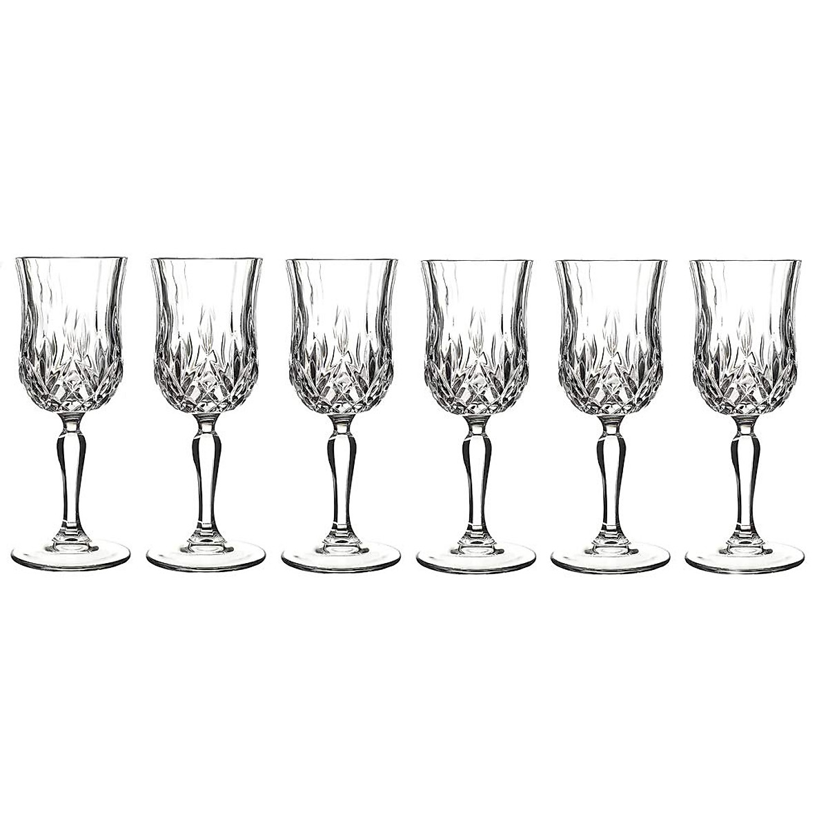 Lorren Home Trends Opera Red Wine Glass, Set of 6